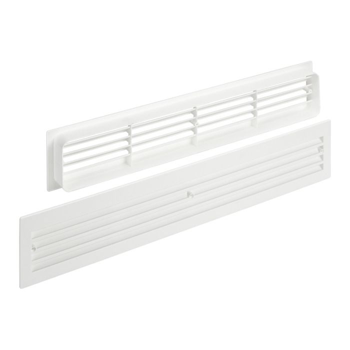 Grille de Ventilation BRISE 457 x 92 x 17 mm Blanc clair bilatérale ...