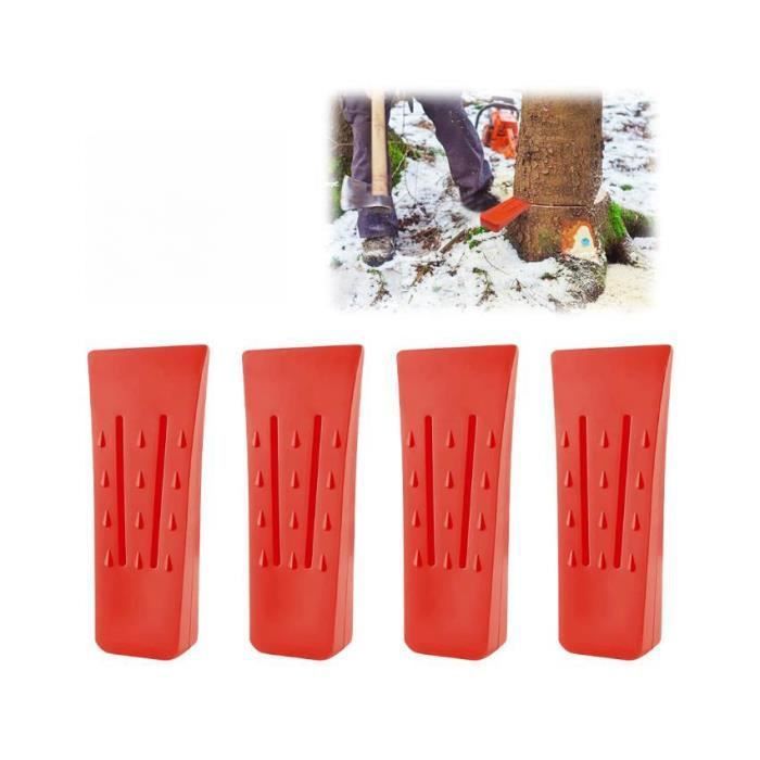 Coins de Abattage de Arbres, 4 pcs Cales coupe avec Pointes, en ...