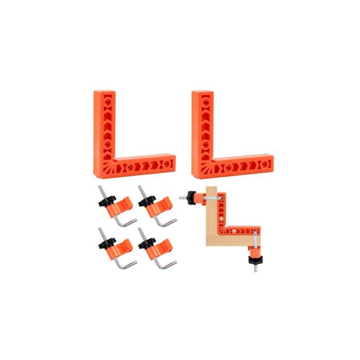 90 Degree Positioning Block Right Angle Clamp 4 Pairs Fixing Clips and ...
