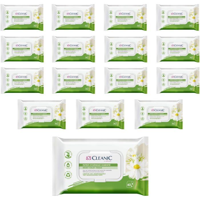 Papier Toilette Humidifié Rinçable-Avec Extrait De Camomille-Papier ...