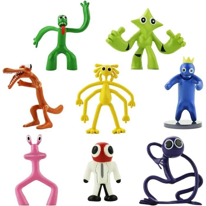 Rainbow Friends Figurines, 8 Pièces Rainbow Friends Set Décorations de ...