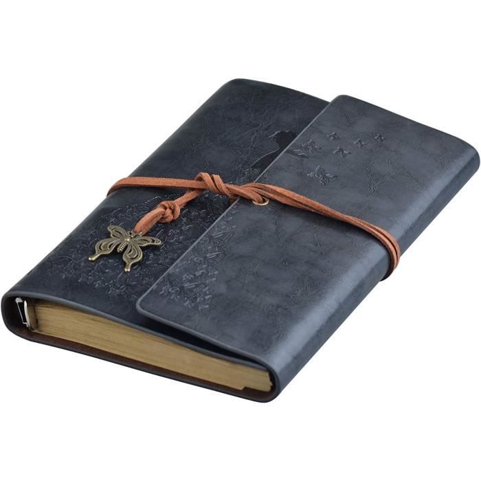 Carnet en Cuir Carnet Rétro Cahier A6 Carnet de Notes Journal Vintage ...