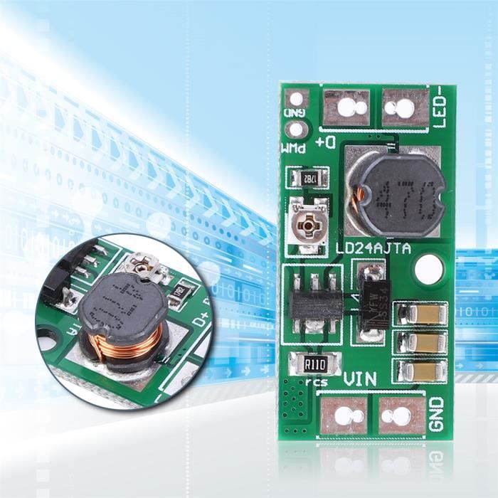 YOSOO Pilote LED 2 Pcs LD24AJTA LED Driver Board 20W DC6 ~ 25V Réglable ...