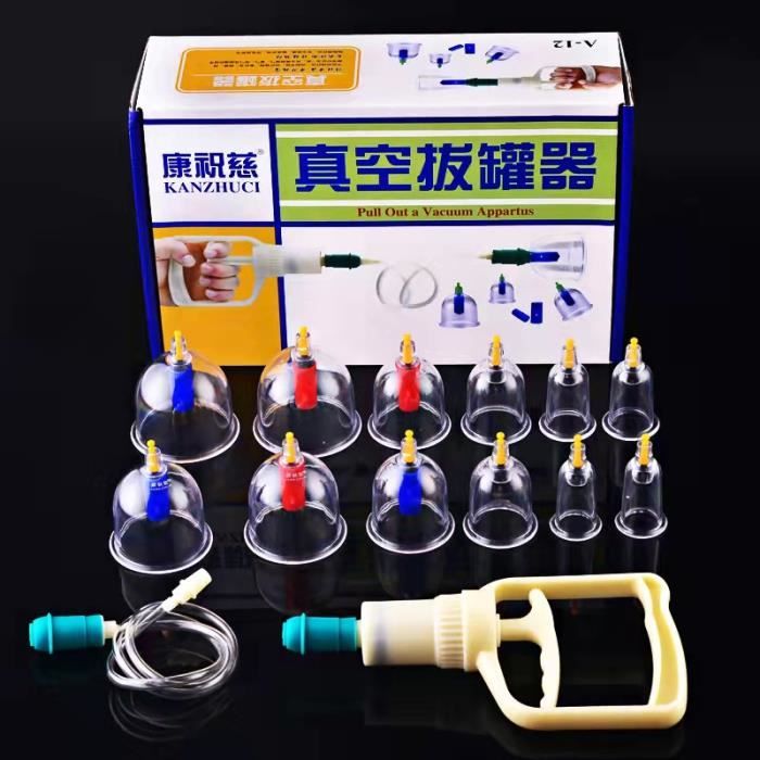 12 canettes-Ensemble médical de 24 ventouses, Instrument de ...