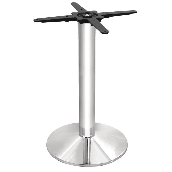 Pied de table rond chromé Bolero - Classique - Intemporel - Hauteur 72 cm - Meuble de cuisine ...