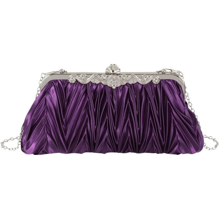 Millya Women Rose Flowers Evening Clutch Bag Handmade Wedding Prom Tote ...