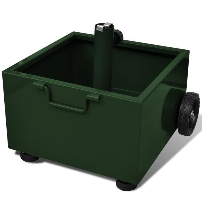 Pot de plantes et support de parasol d'extérieur 2-en-1 Vert - EAN ...