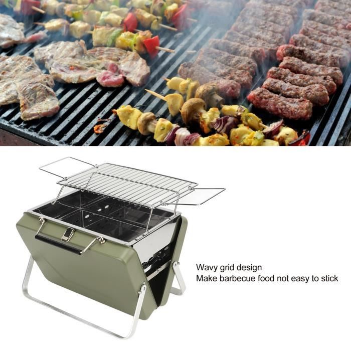 KOA Portable Charcoal Grill BBQ Grill Pliant Barbecue Grill Extérieur ...