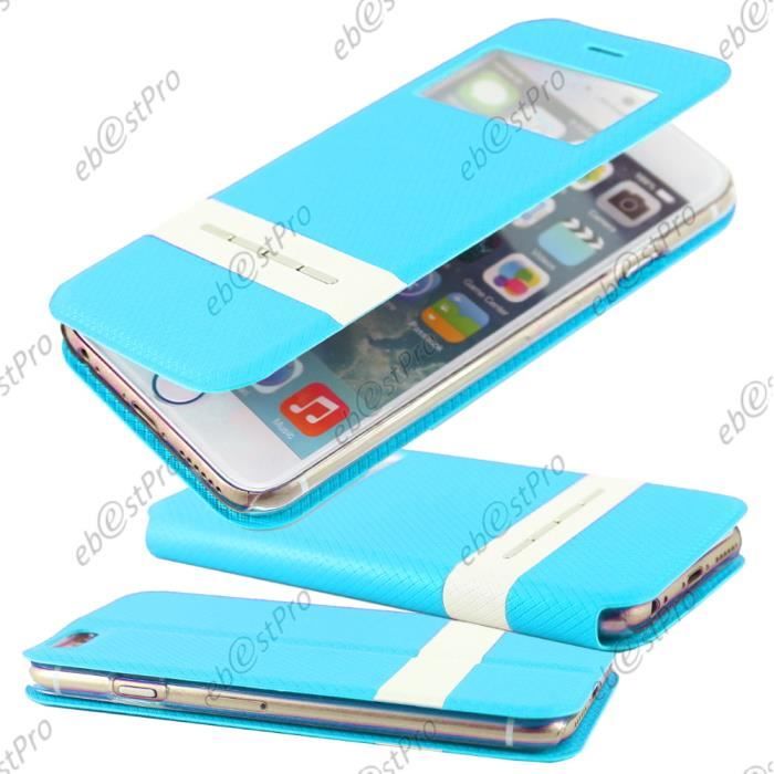 EbestStar® Housse view Bleu Apple iPhone 6 4.7 - Cdiscount Téléphonie
