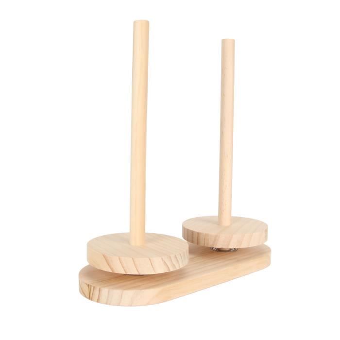 Porte-fil en bois - EJ.LIFE - Support de Bobine de Fil à Tricoter ...