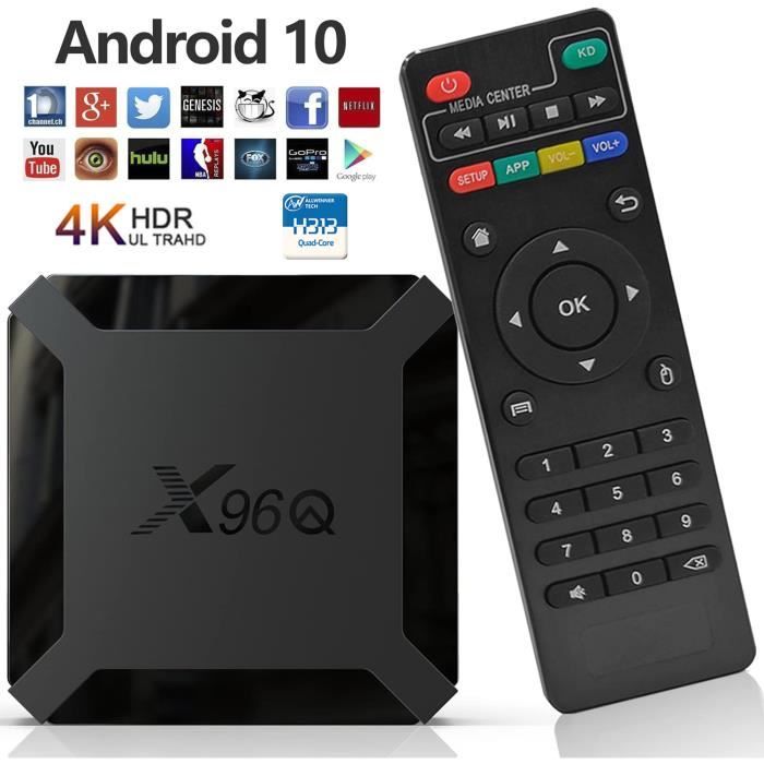 TV Box Android 10.0 boitier IPTV 2GB RAM 16GB ROM Mini Smart TV Box,4K ...