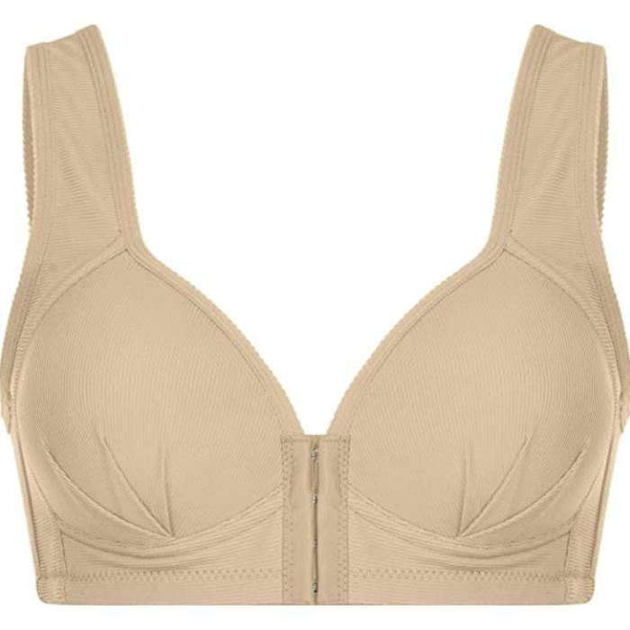 Soutien Gorge à Fermeture Avant Pour Femme Soutien Gorge Solide Sans