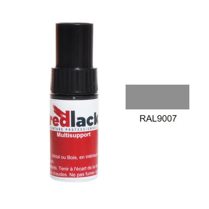 Redlack Peinture flacon retouche RAL 9007 Satiné multisupport - Cdiscount Bricolage