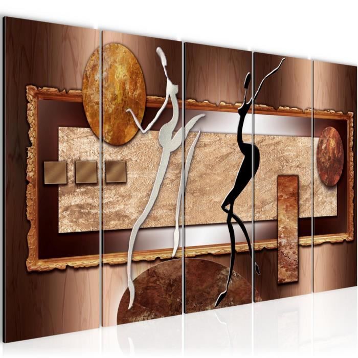 Runa art Tableau Décoration Murale Figures Abstraites 150x60 cm - 5 ...