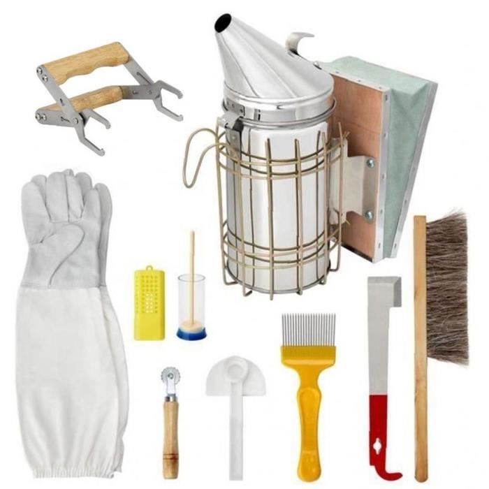 Outils d'apiculture Kit Kit Bee Hive Starter Kit, Smoker Beehive ...