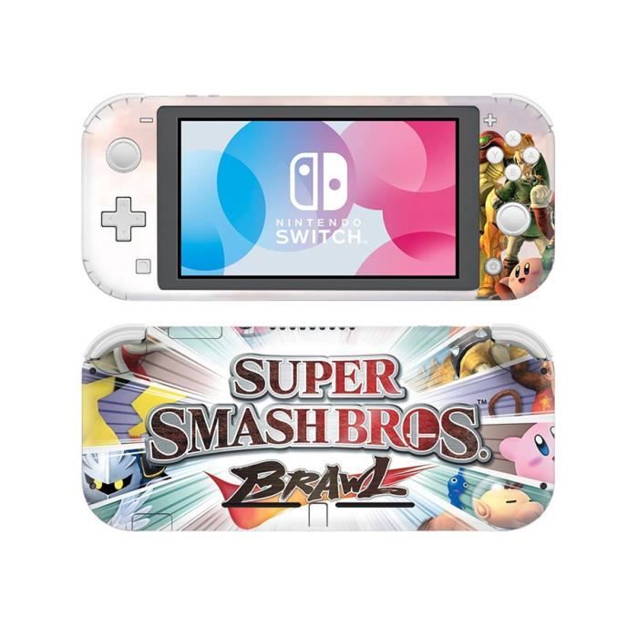 Sticker pour Nintendo Switch Lite, Super Smash Bros Autocollant Skin ...