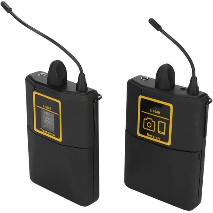 Système De Microphone Lavalier Sans Fil, Récepteur Émetteur Micro ...