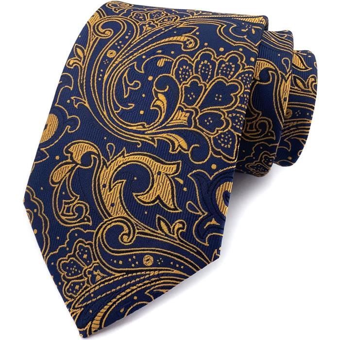 Cravate Pour Homme - En Pure Soie Unie - Design Élégant - Pour Homme ...