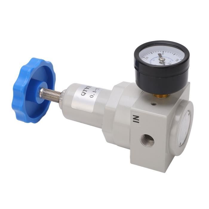 Valve de pression avec manomètre Régulateur de pression d'air contrleur ...