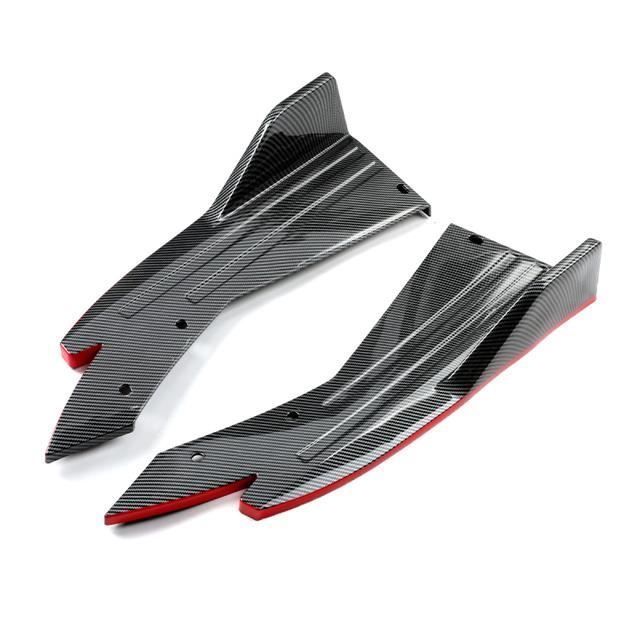 Angle de collision,Carbon Fiber Red--Pare-choc Universel À Angle ...