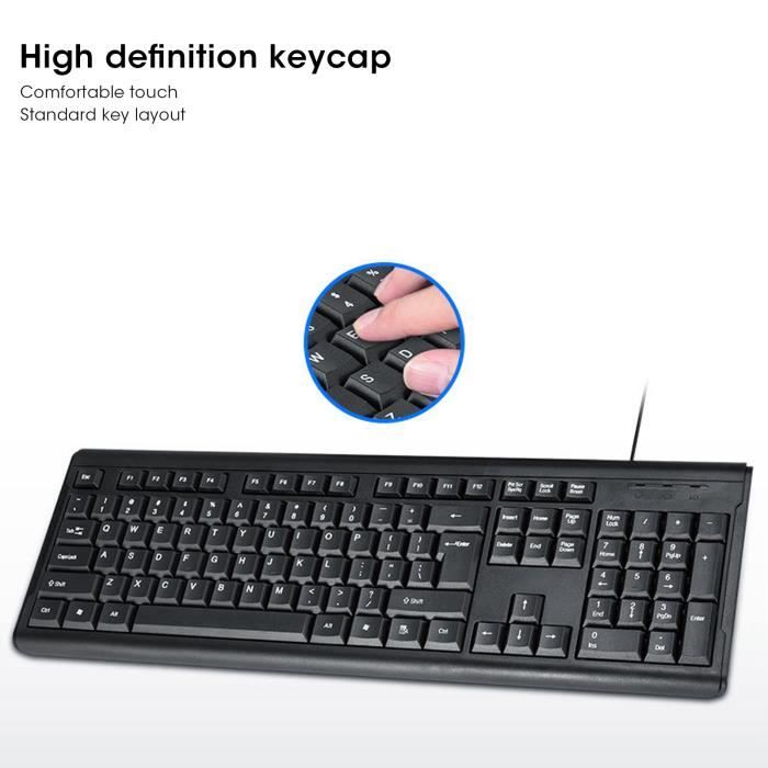 Clavier filaire USB Clavier filaire, clavier professionnel ergonomique ...