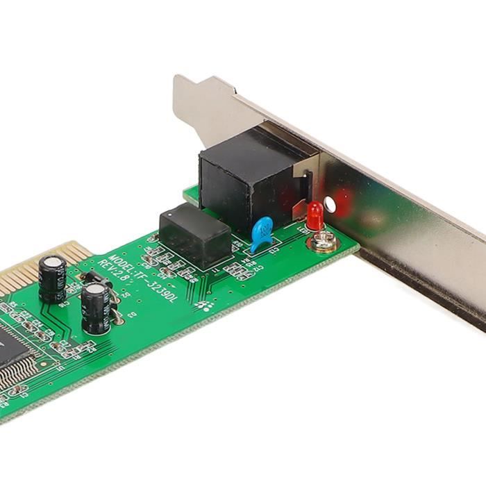 Carte Internet RJ45 Carte Internet PCI Port RJ45 100Mbps RTL8139D Puce ...
