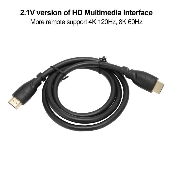 Câble Displayport DUOKON - Interface multimédia HD 2.1V - 4K 120Hz 8K ...