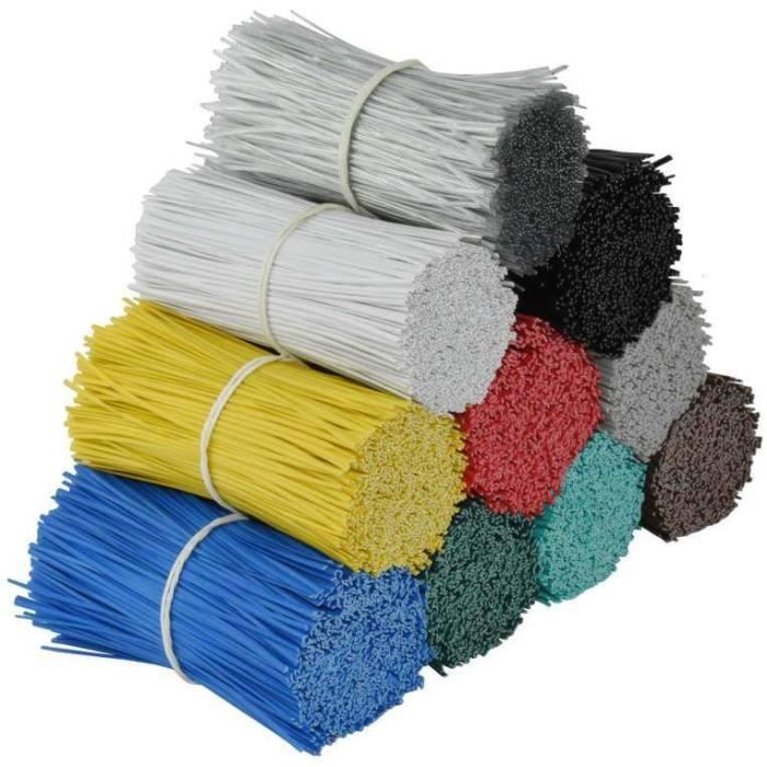 WE05087-Fil de fer torsadé de jardinage. 100 pièces. attaches de câble ...