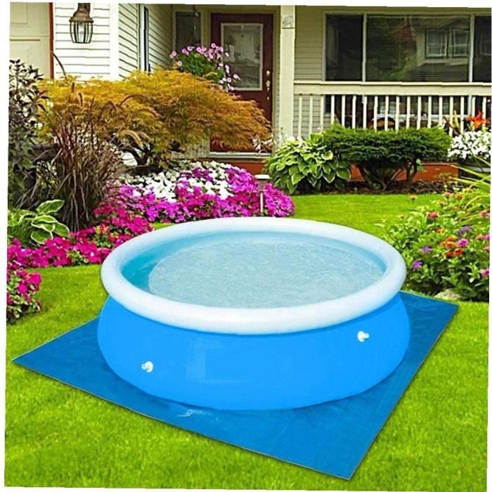 Couverture de piscine ronde résistante aux UV - A136 - Bleu - Cdiscount Jardin