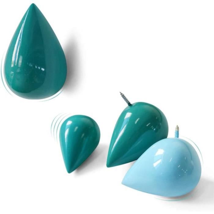 Crochets Décoratifs Simples Et Modernes, Patères À Gouttes D'Eau ...