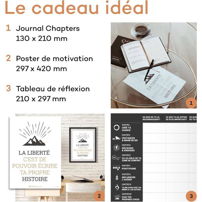 Vertellis Chapters - Journal Intime Adulte - Journal de Gratitude ...