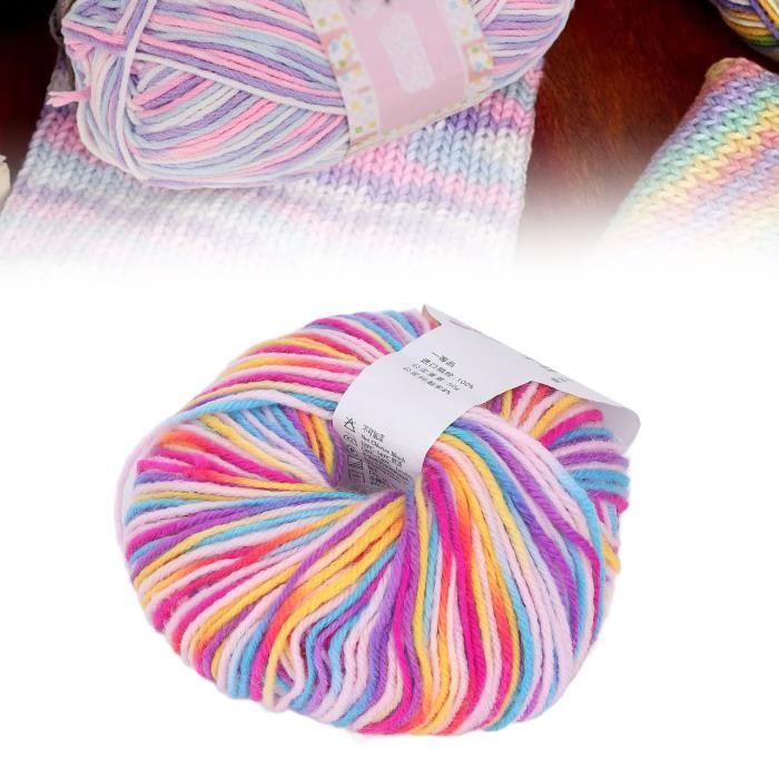 Omabeta fil à crochet Fil acrylique dégradé d'épaisseur moyenne ...
