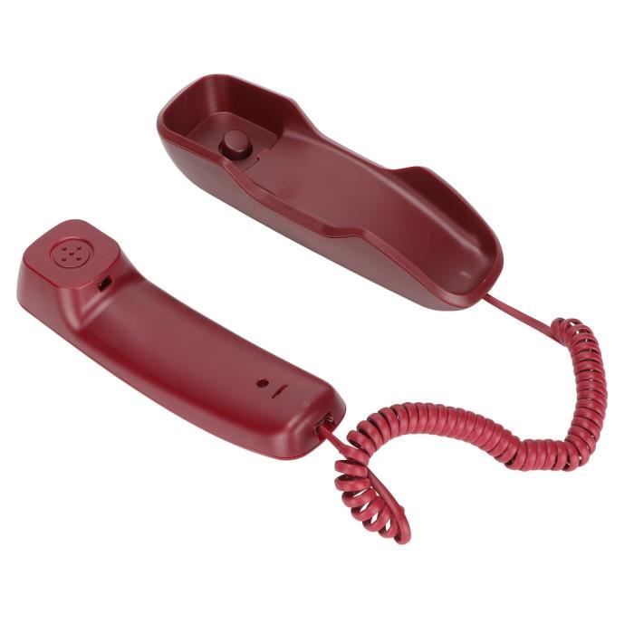 Shipenophy Téléphone fixe mural Shipenophy Téléphone de l'hôtel KXT333CID Téléphone Mural ...