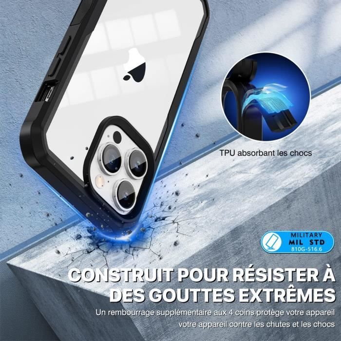 Coque Iphone 14 Pro Max, Avec Protection Écran Verre Trempé Et ...