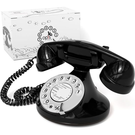 Opis FunkyFon Cable : Telephone Fixe Vintage/Telephone Filaire Vintage ...
