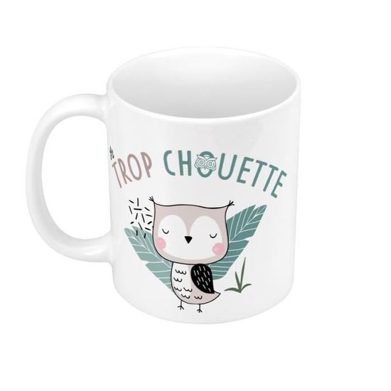 Mug Céramique Trop Chouette Mignon Dessin Illustration - Cdiscount ...