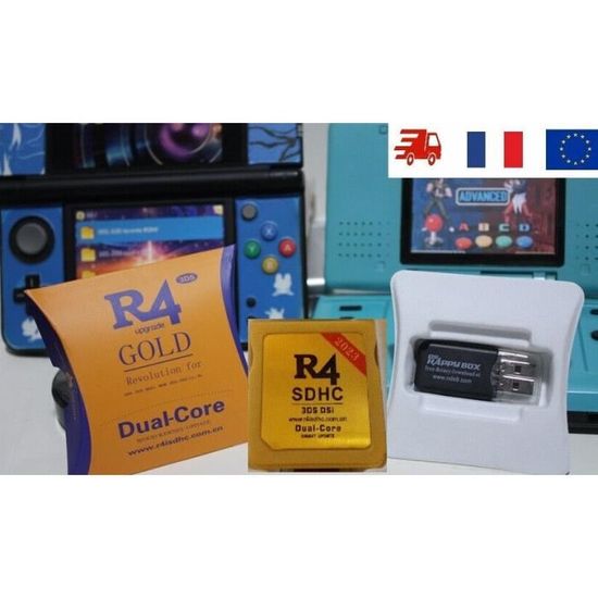 Carte de Jeu R4 Gold 2023 - ONEVER - Compatible DS, DSi, 2DS, 3DS, New ...