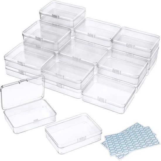 Petite Boite Rangement Plastique, Lot De 24 Mini Boite Plastique ...