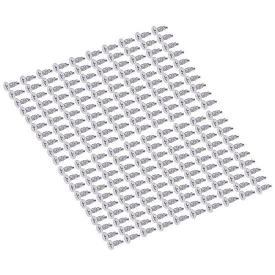 Zerone vis autoperceuse plate cruciforme 200 vis autoperceuses 16 mm 410 vis à tête fraisée en ...