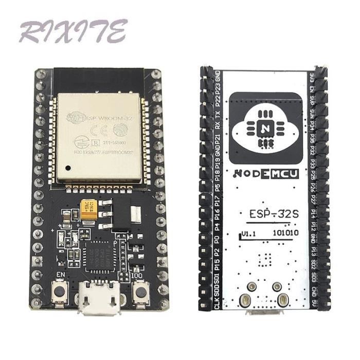 Carte de développement WiFi IOT NodeMCU 32S Lua sans fil ESP32S ESP32 WROOM 32 Dual Core, Module ...