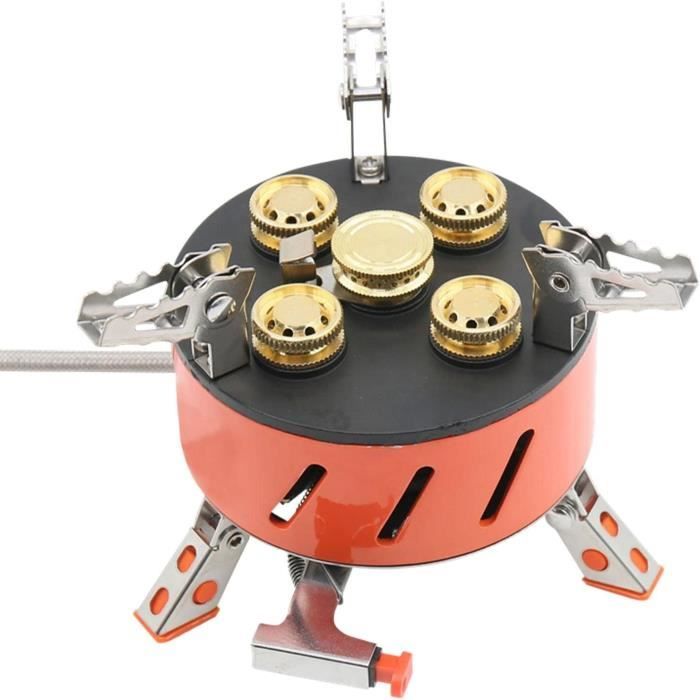 Mini réchaud de camping coupe-vent,Réchaud à gaz portable 15800 W avec ...