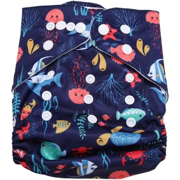 Maillot de bain Swim Diaper Bébé Infant Snap Absorbant Lavable Maillot ...