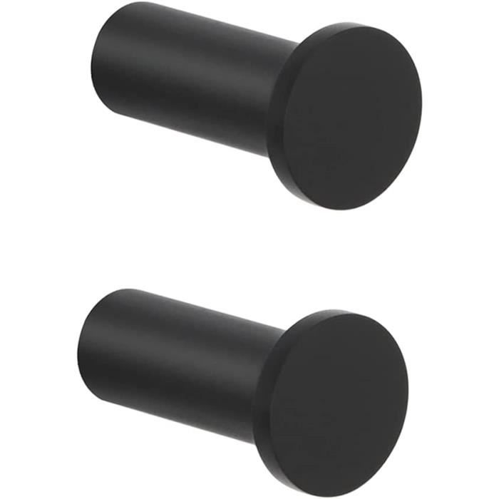 2Pcs Crochet Mural en Acier Inox Patère Murale Ronde 45mm Crochet pour ...