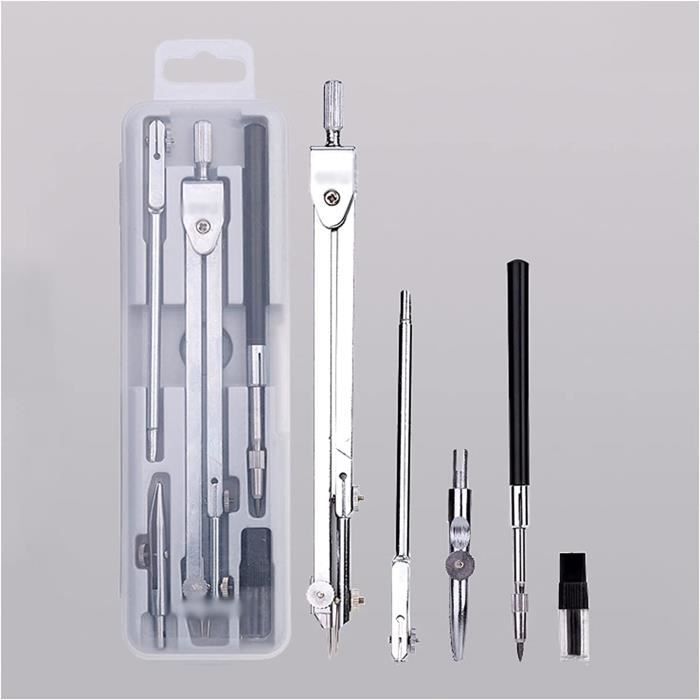 Compasses Kit de géométrie mathématiques Boussole en métal avec outil ...