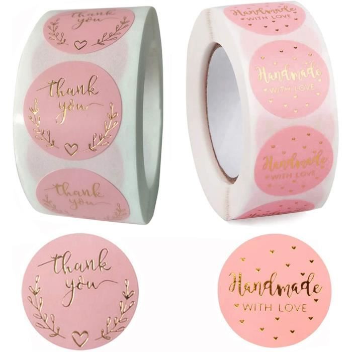 1000 Pcs Merci Stickers Autocollants Merci Stickers Autocollant pour ...