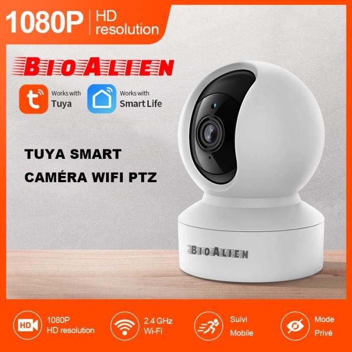 BIOALIEN Caméra Surveillance WiFi Caméra IP 1080P avec Vision Nocturne ...