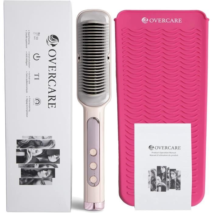 Brosse Lissante Pour Cheveux - Brosse Chauffante Coiffante Et Ionisante Électrique ...