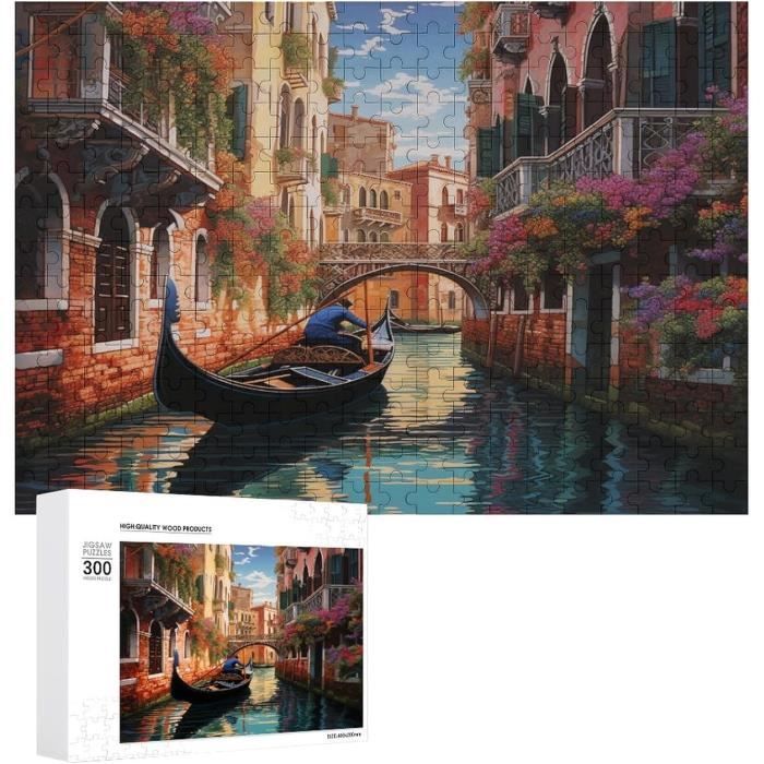 Puzzle De 300 Pièces En Forme De Riverside Town Pour Adultes ...