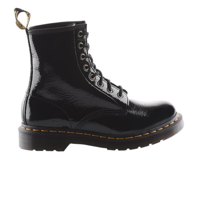 Bottines femme - DR MARTENS - Noir verni - 38 Noir - Cdiscount Chaussures