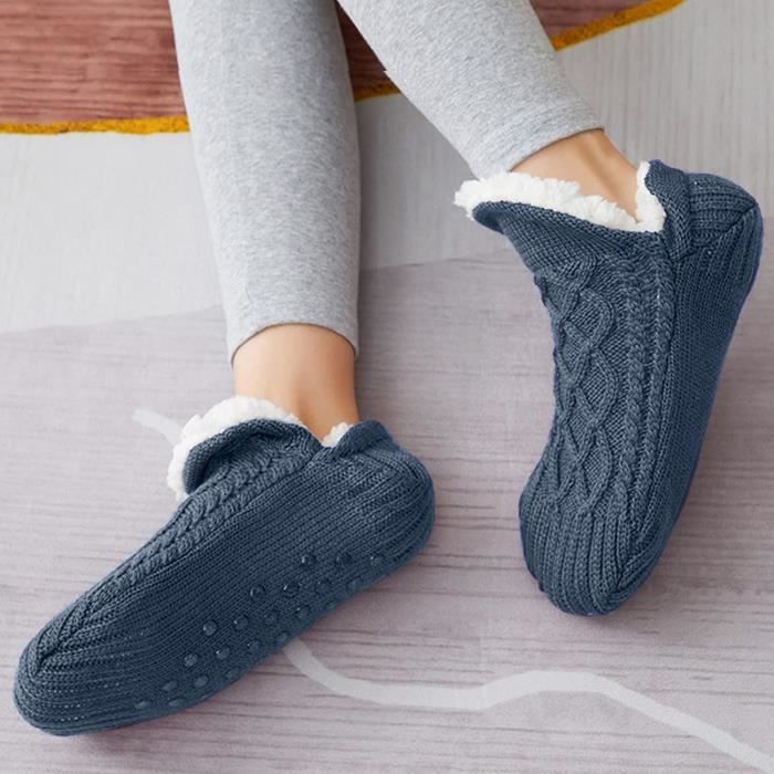 CHAUSSETTES - SOQUETTES Chausson Chaussette Homme Femme Antidérapantes ...
